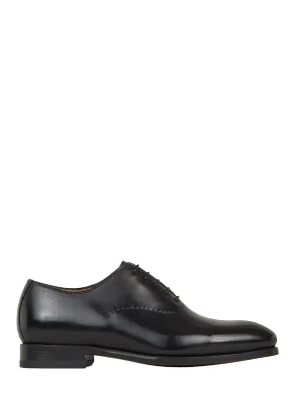 Bontoni Vittorio Leather Oxford Shoes - Straight Jeans