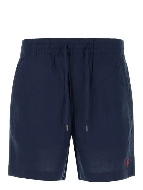 Polo Ralph Lauren Linen Bermuda Shorts - Blue