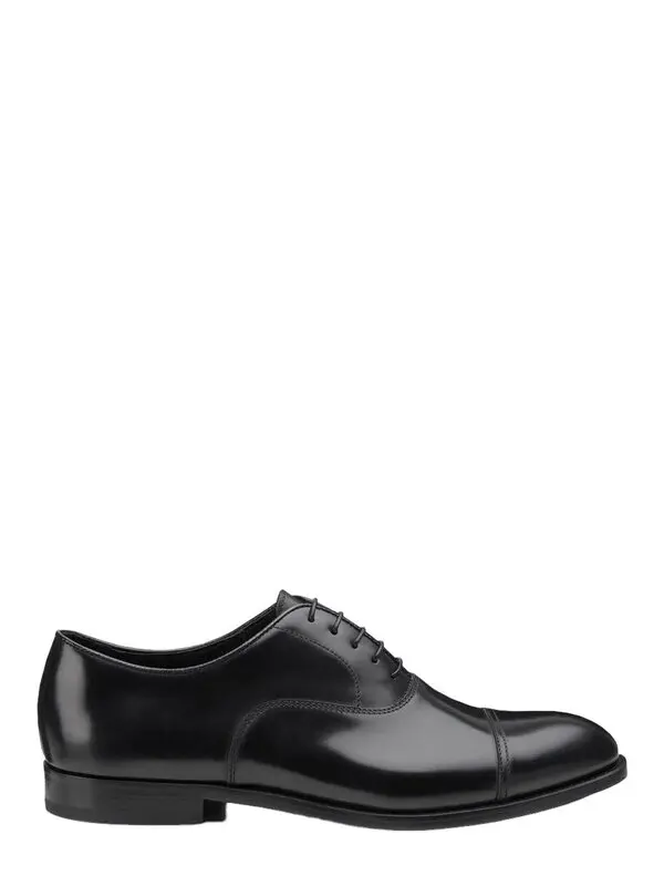 DOUCAL'S Leather Derby Shoes - Black