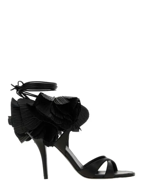 FERRAGAMO Estrella 95 Sandals - Black