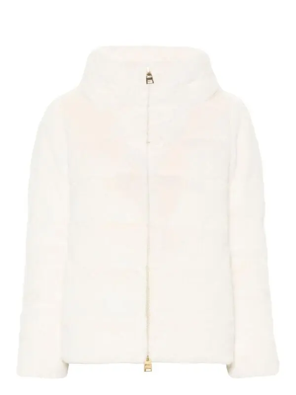 Herno Faux-fur Padded Jacket - White
