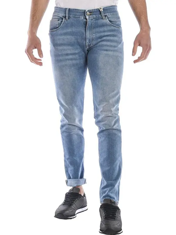 DANIELE ALESSANDRINI Slim Fit Jeans - Navy
