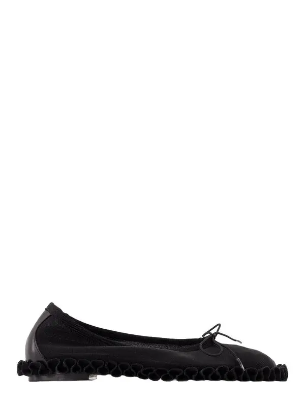 Simone Rocha Tutu Frill Ballerinas - Black
