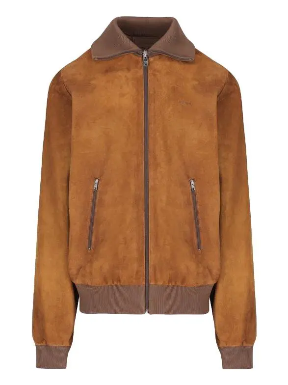 Prada Suede Blouson - Brown