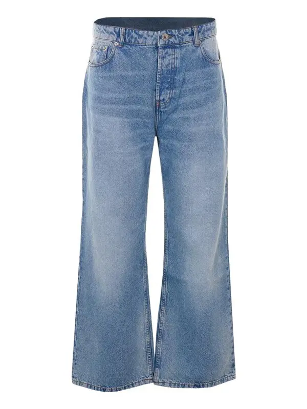 Ami Wide Leg Jeans - Blue