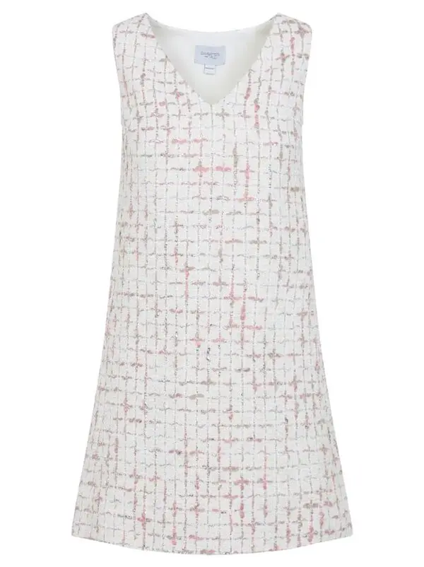 Giambattista Valli Ivory Rose Printed Midi Dress - Multicolour
