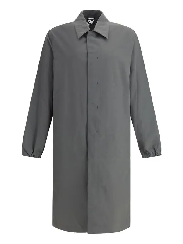 GR10K Mono Dust Trench Coat - Grey
