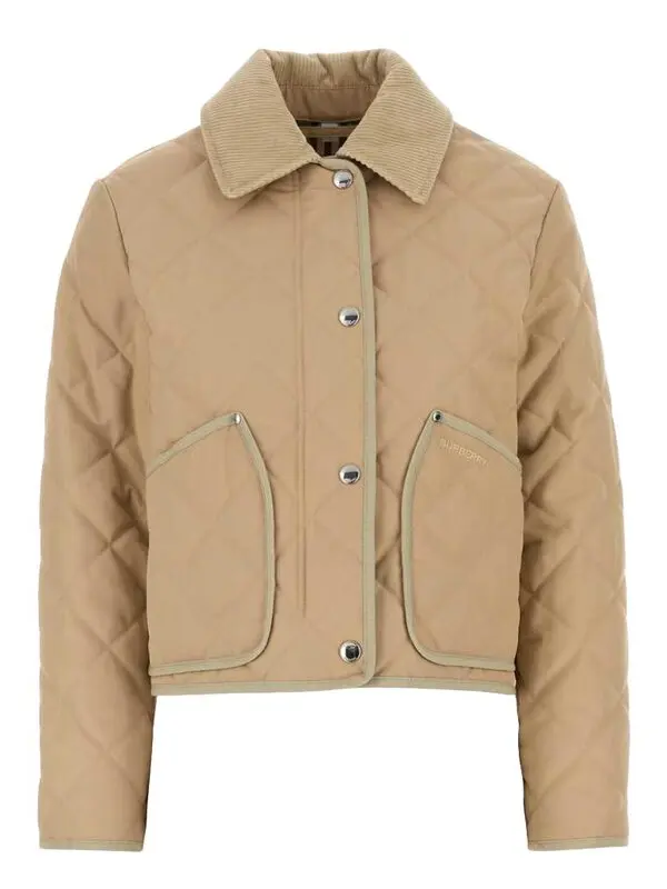 Burberry Padded Jacket - Beige O Tan