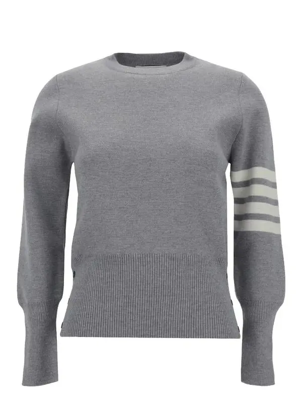 Thom Browne Virgin Wool Sweater - Grey