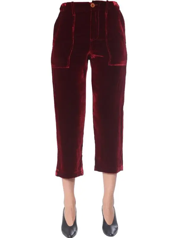 MAISON JEJIA Cropped Pants - Red