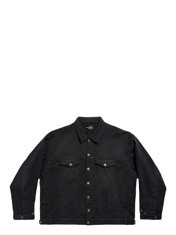 Balenciaga Deconstructed Denim Jacket - Black