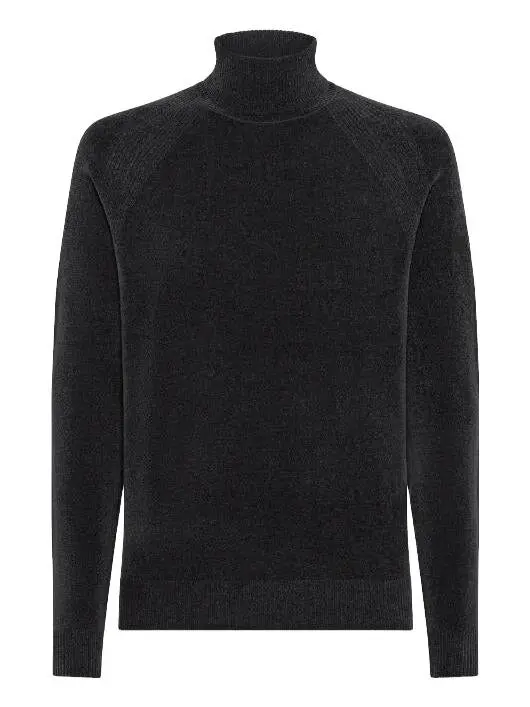 RRD Chenille Turtleneck Sweater - Grey