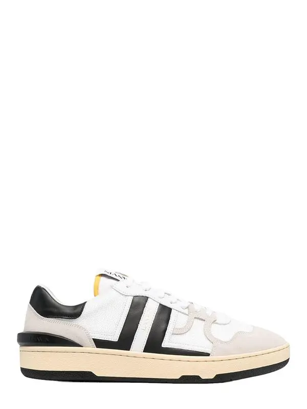 LANVIN Leather Panelled Low-top Sneakers - White