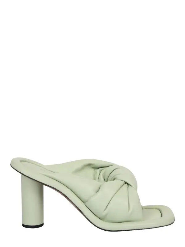 AMBUSH Leather Mulè Sandals - Green