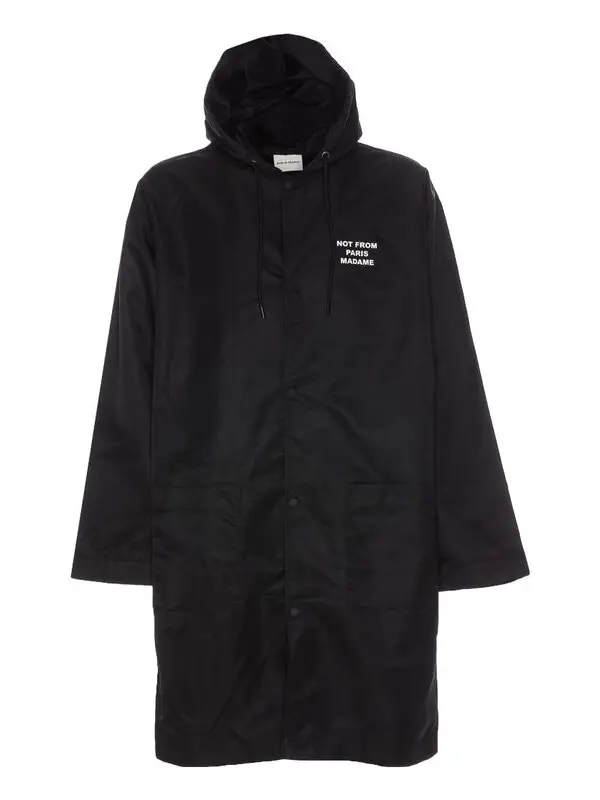 Drole De Monsieur Le Slogan Parka - Black