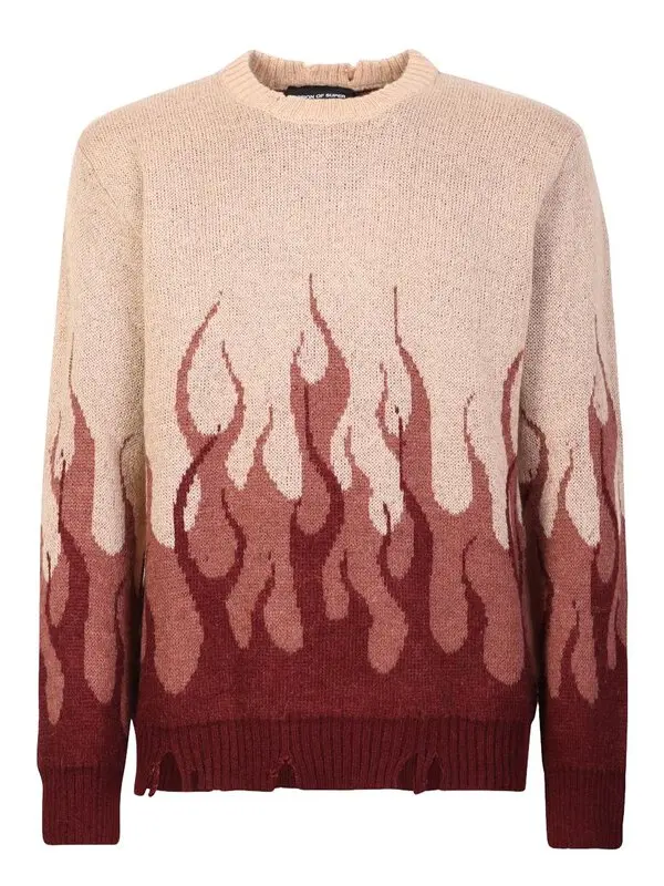 VISION OF SUPER Double Flames Jumper - Red