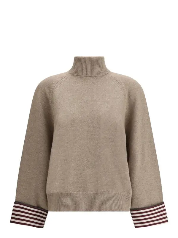 Brunello Cucinelli Knit Turtleneck Sweater - Beige