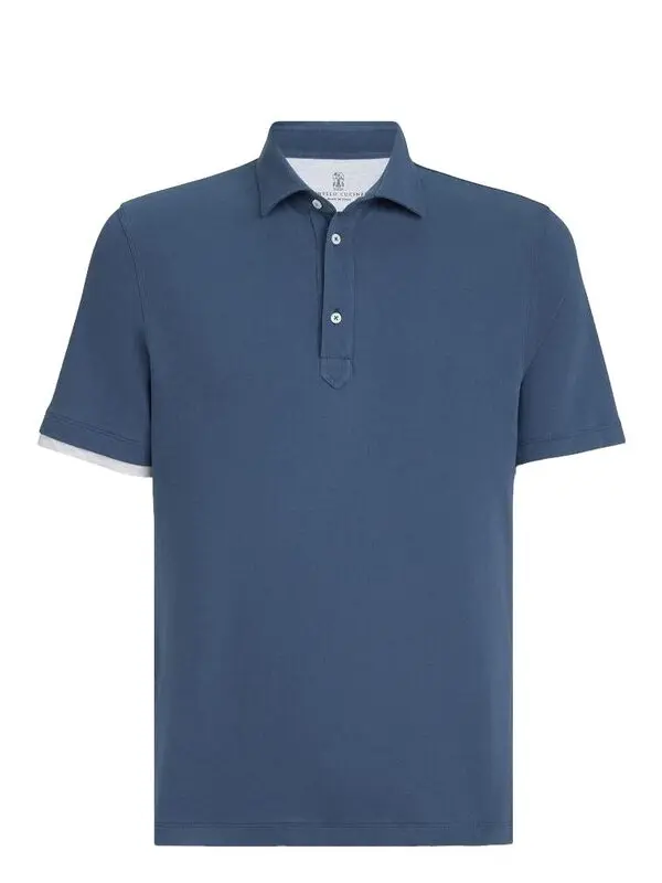 Brunello Cucinelli Polo Shirt - Blue