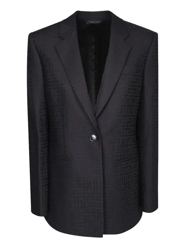 Givenchy Single-breasted Wool Jacket - Black