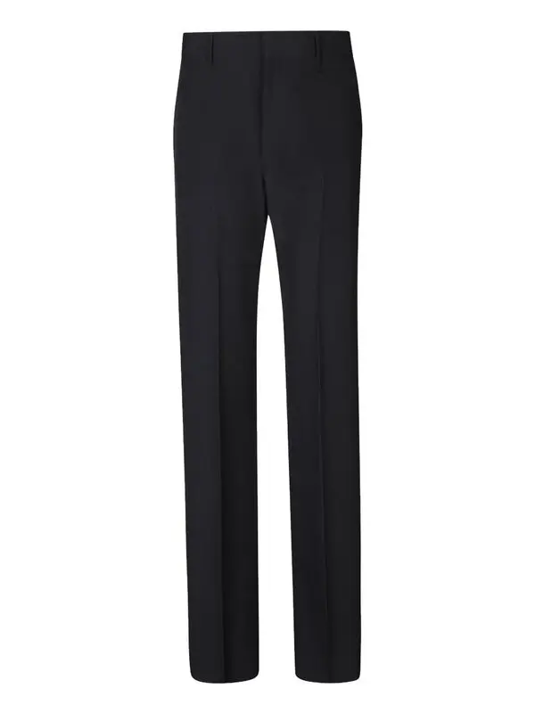 Givenchy Wool Regular Fit Trousers - Black