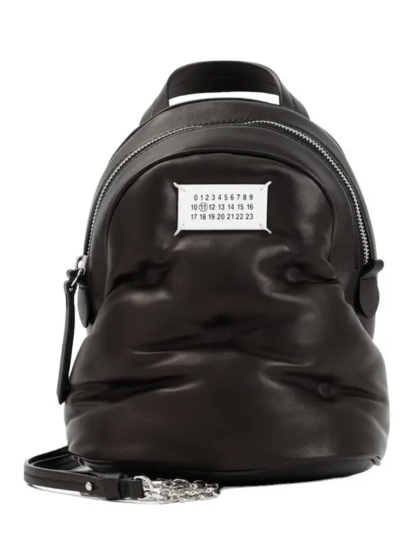 MAISON MARGIELA Glam Slam Leather Backpack - Black
