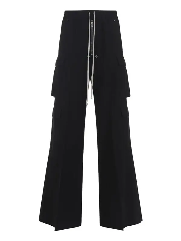 Rick Owens Jumbo Belas Double Cargo Pants - Black