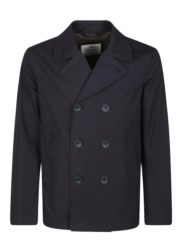 Herno Pea Coat - Blue