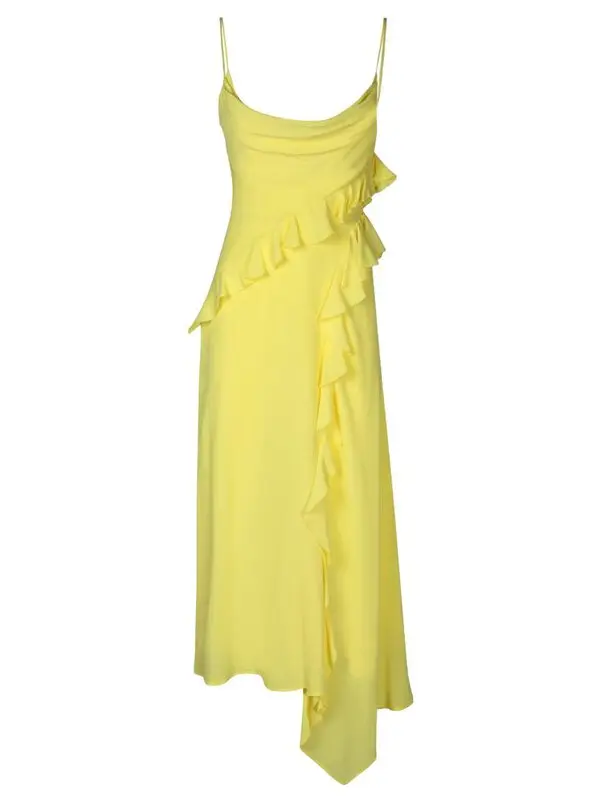 MSGM Ruffles Dress - Yellow