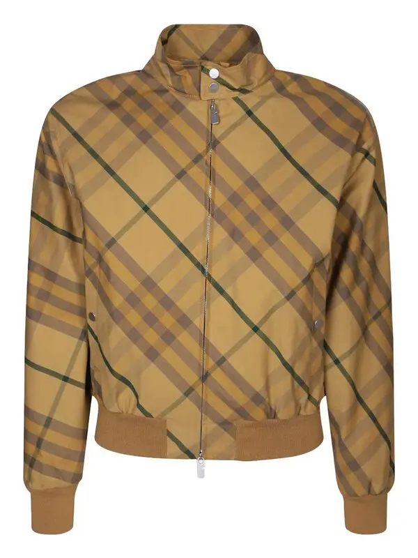Burberry Cotton Bomber Jacket - Beige