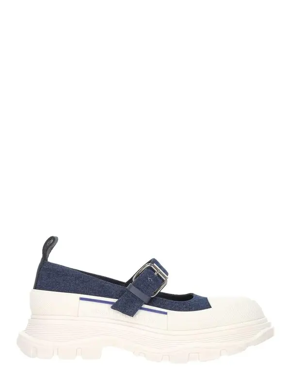 Alexander McQueen Platform Sole Sneakers - Blue/white/white/sil