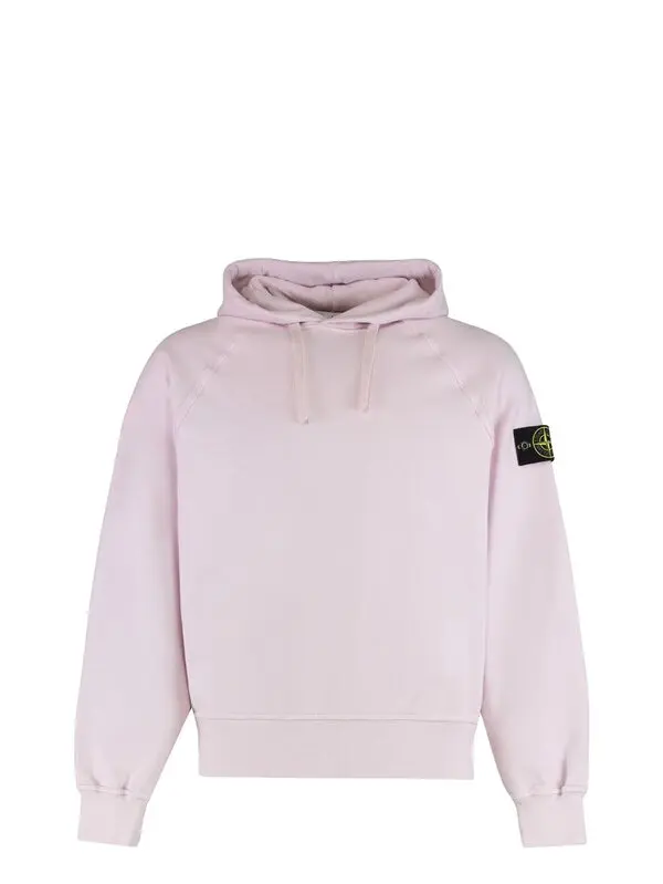 Stone Island Cotton Hoodie - Pink