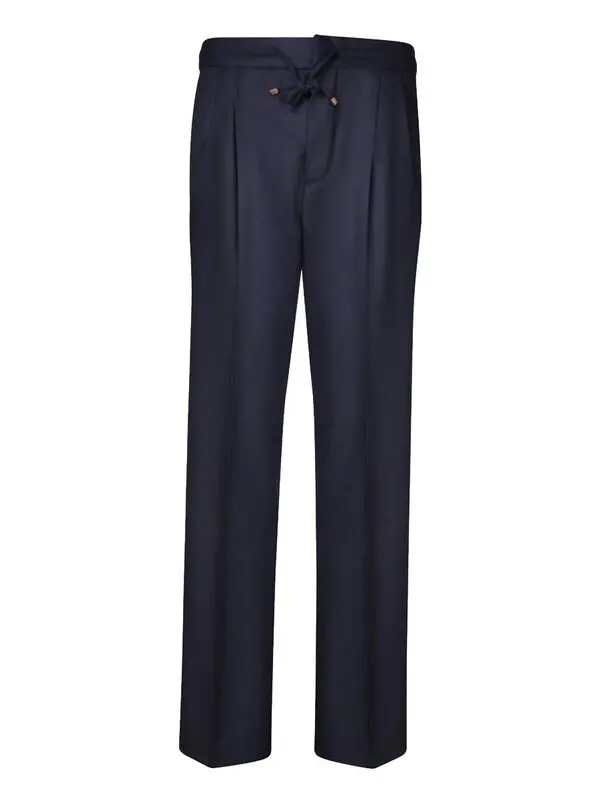 Brunello Cucinelli Relaxed Fit Trousers - Blue