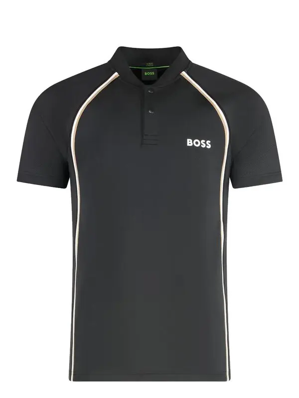 BOSS Technical Fabric Polo Shirt - Black