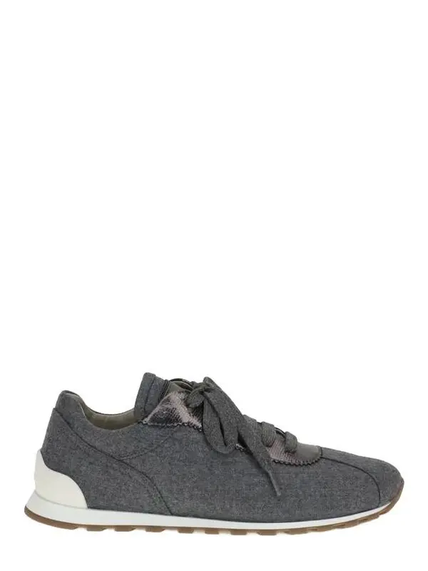 Brunello Cucinelli Flannel Sneakers - Grey