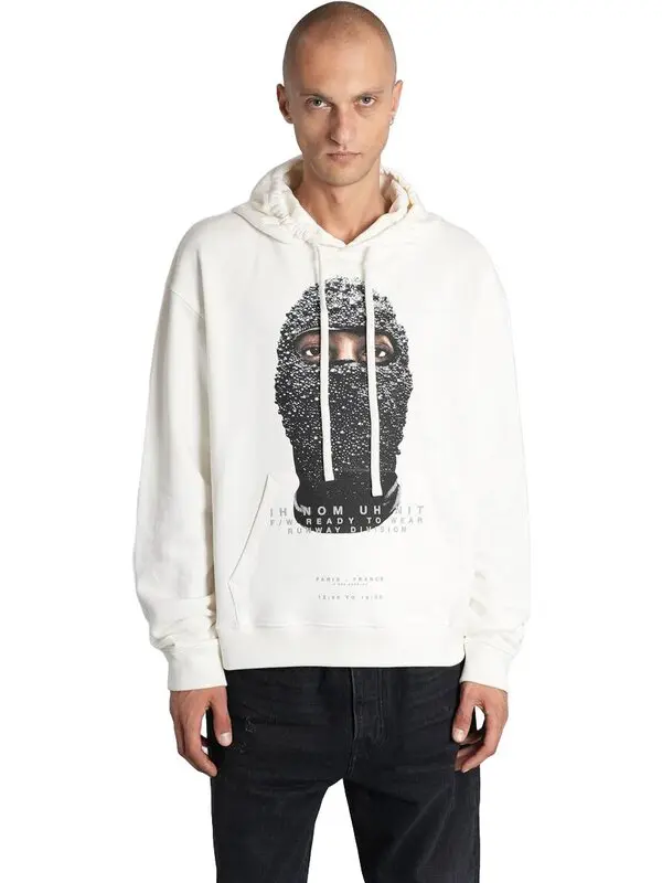 IH NOM UH NIT Printed Cotton Sweatshirt - White