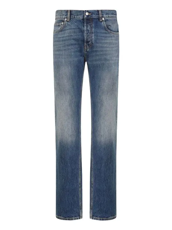 Alexander McQueen Cotton Jeans - Blue