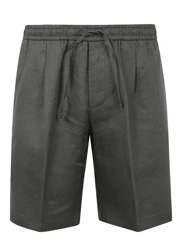 MICHAEL COAL Max Drawstring Bermuda Trousers - Green