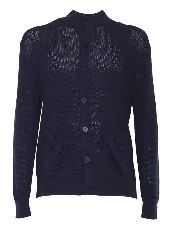 BALLANTYNE Cotton Cardigan - Blue