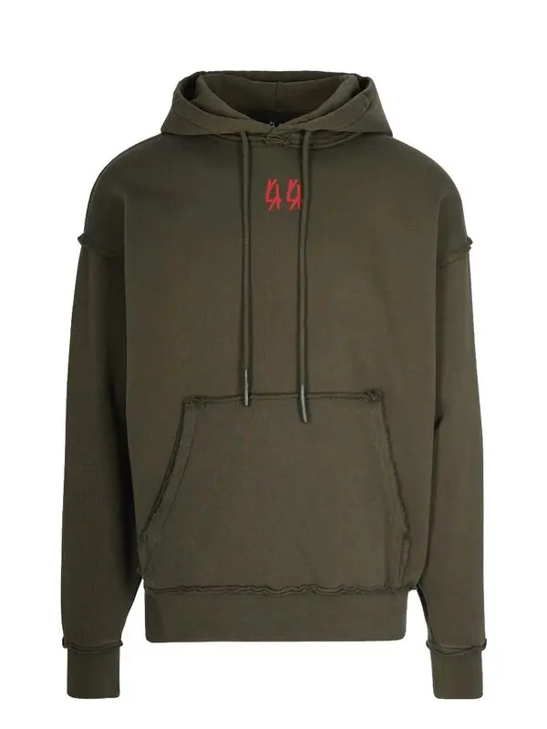44 LABEL GROUP Cotton Sweatshirt - Faded Green+44 H.r.d.