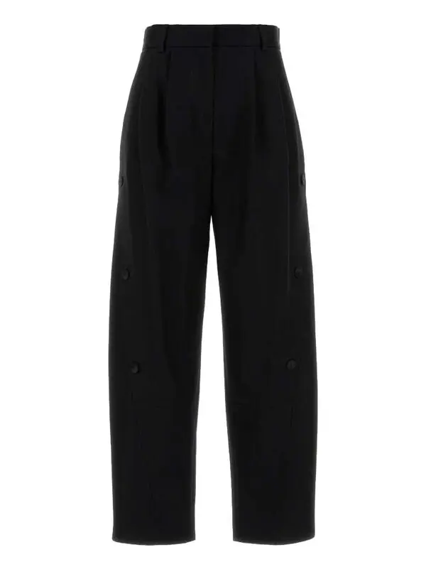 Max Mara Cotton Cathedral Pants - Black