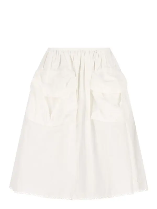 Miu Miu Midi Skirt - White