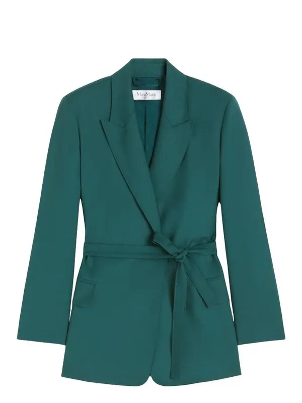 Max Mara Belted Jacket - Green