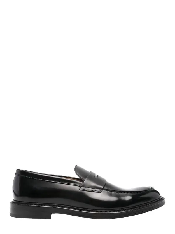 DOUCAL'S Leather Loafers - Black