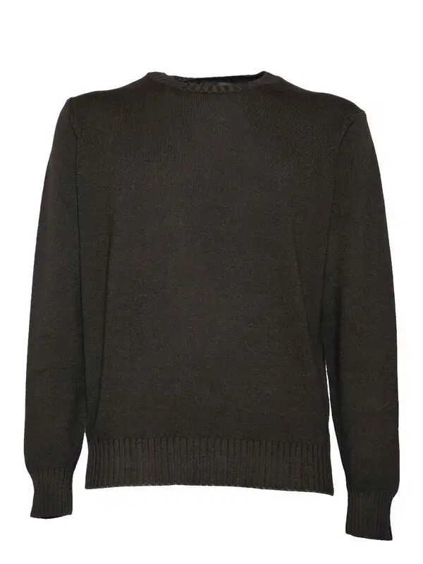 PHI FDL Girocoll Crewneck Sweater - Brown