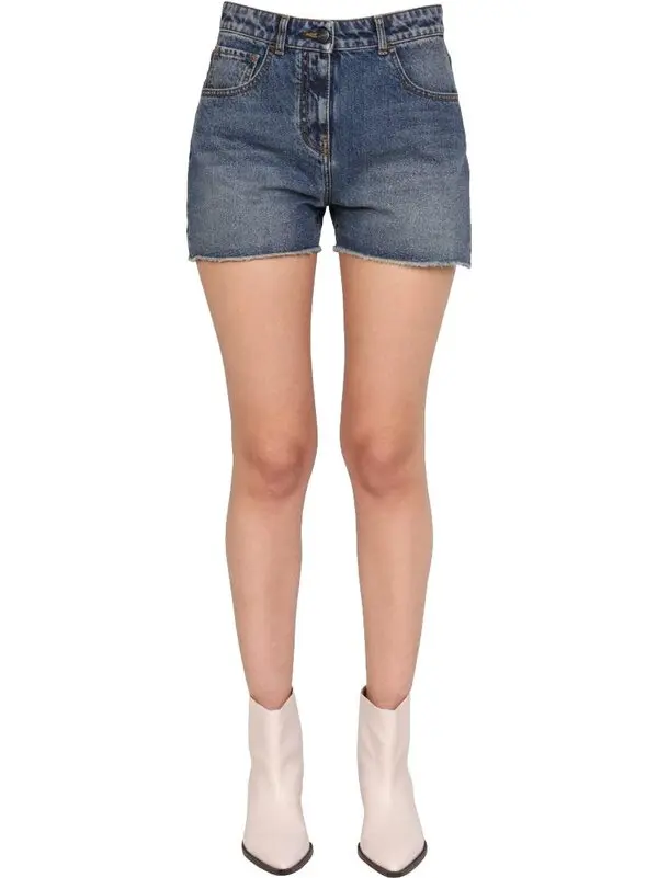 Palm Angels Denim Shorts - Navy
