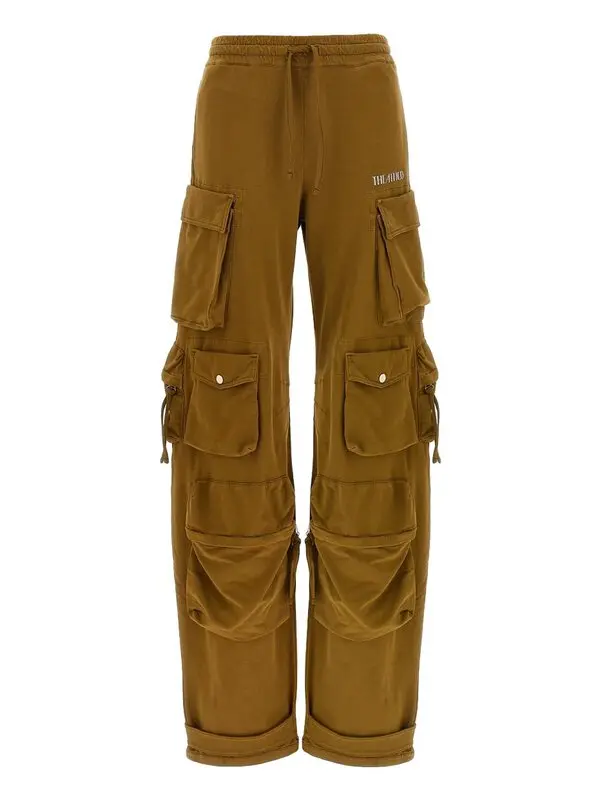 Attico Fern Cargo Pants - Brown