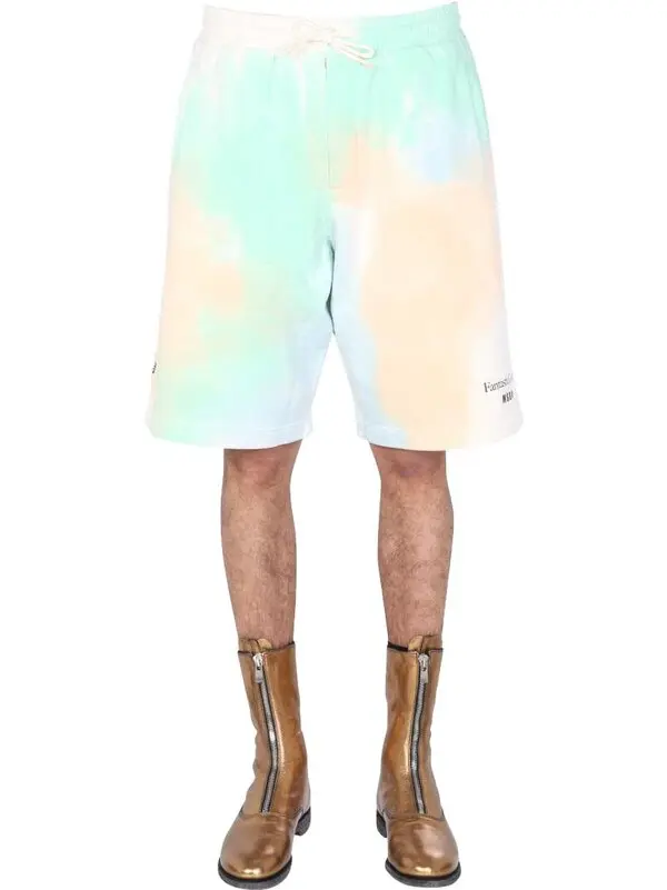 MSGM Tie-dye Bermuda Shorts - Multicolour