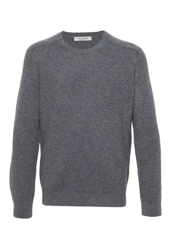 FILERIA Crew Neck Knitwear - Grey