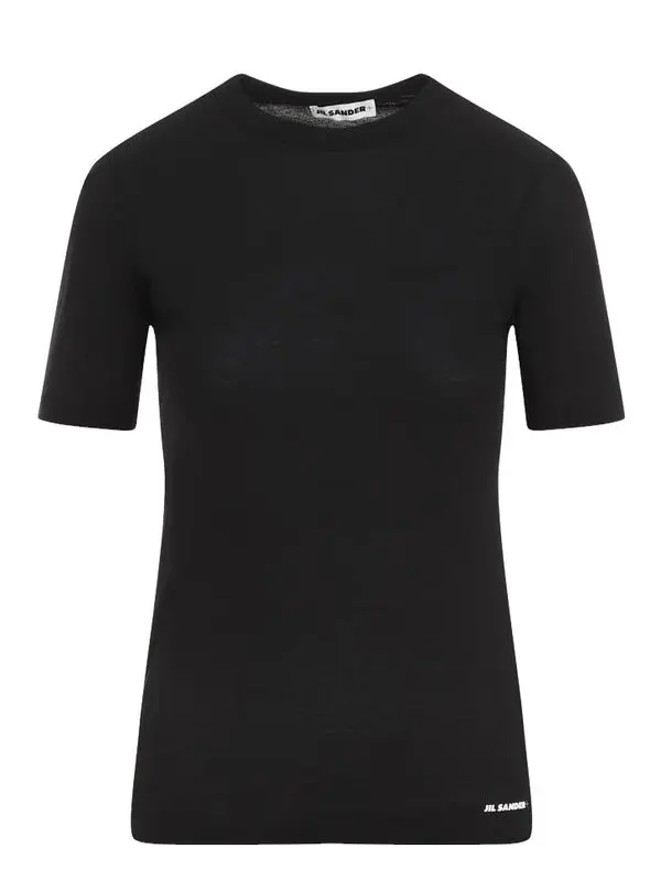 JIL SANDER Cotton T-shirt - Black