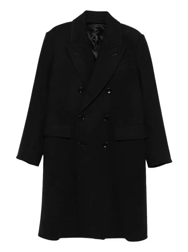 TOM FORD Double-breasted Coat - Blue